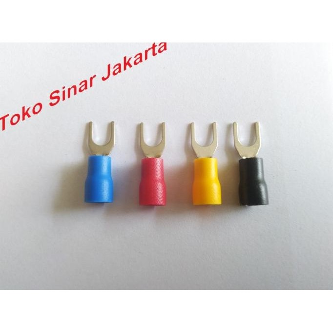 Jual Silahkan Order] Skun Sekun Socket Soket Garpu Y Cucuk Kabel Terminal Konektor Koneksi Wire ...
