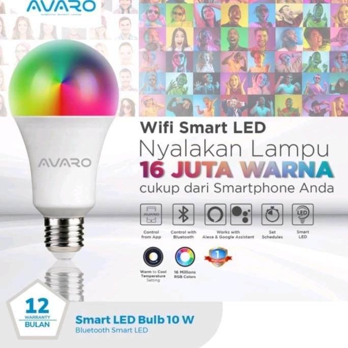 Jual ------] Avaro Smart LED Light Bulb 10w Bluetooth Avaro Smart Bulb ...