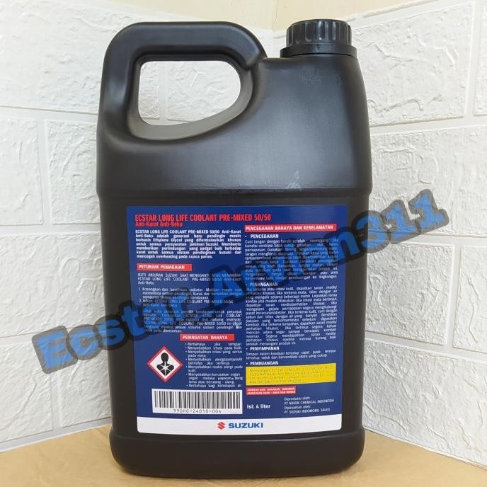 Jual Suzuki Ecstar Long Life Coolant Pre-Mixed 50/50 (Air Radiator) 4L ...
