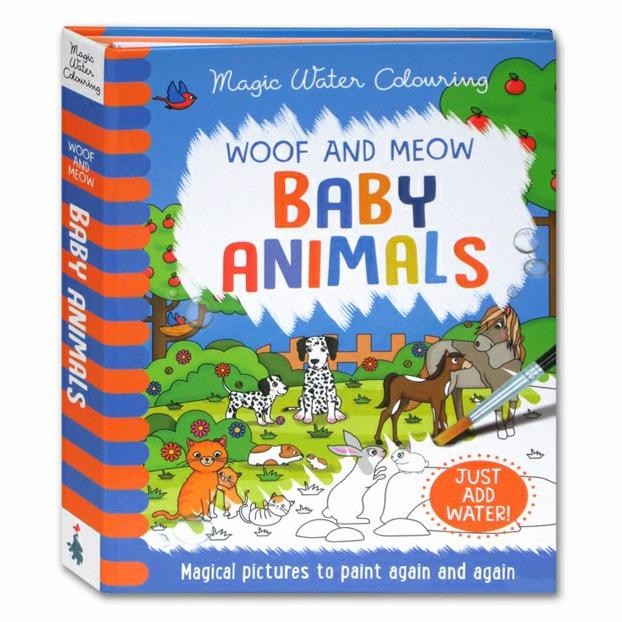 Jual TERBARU - Woof and Meow Baby Animals Magic Water Colouring ( just ...