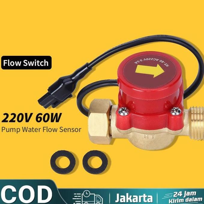 Jual Water Flow Switch Pompa Air Dc / Water Flow Switch 1/2" Otomatis ...