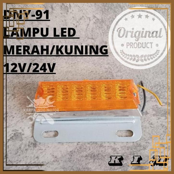 Jual [KIM] LAMPU LED DNY 91 LAMPU BAK TRUK UNIVERSAL 12V DAN 24V (KUNING) | Shopee Indonesia