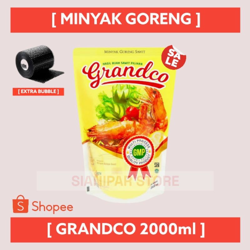 Jual Grandco Minyak Goreng Refill Pouch 2L - 2000ml | Shopee Indonesia