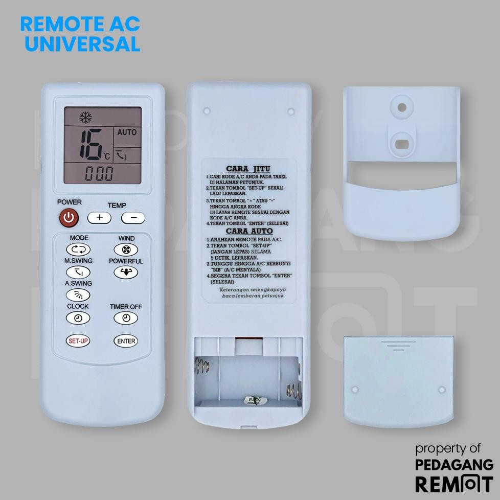 Jual D-54 Remot Remote Ac Multi Universal Joker Ac-5000 (Tcl, Akari ...