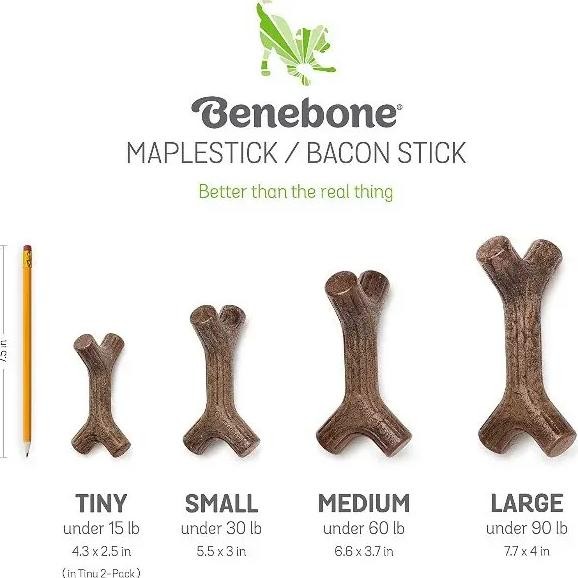 Jual Grosir Benebone Puppy Stick Dog Dental Chew Maplestick Mainan ...