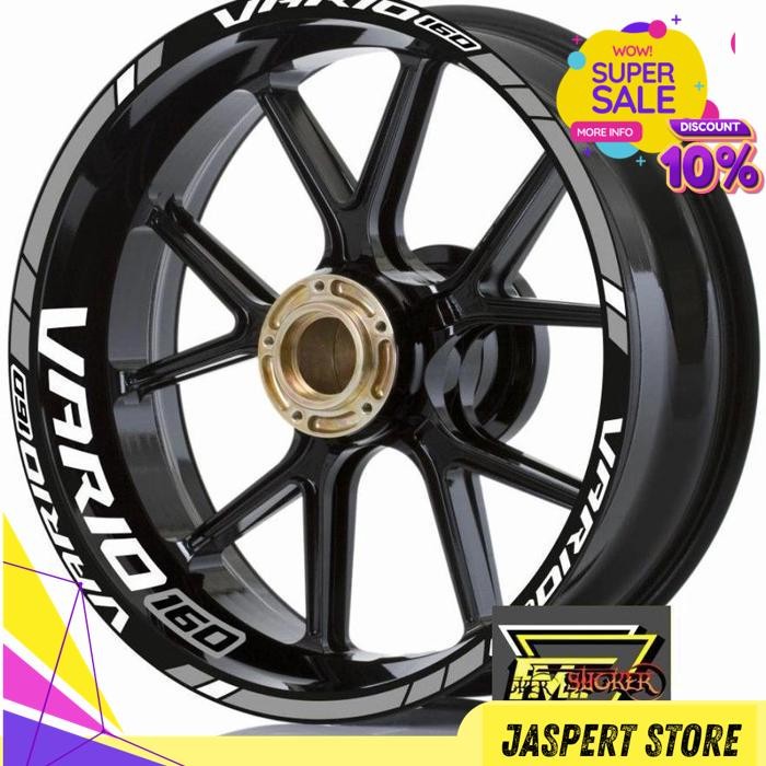 Jual STIKER LIST VELG MOTOR ALL NEW HONDA VARIO 160 RED V2 RING 14 ...