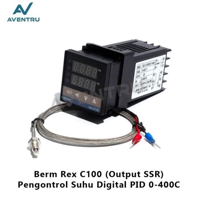 Jual Pid Rex C100 Temperature Thermostat Thermocouple Controller Output Ssr Relay New Stok ...