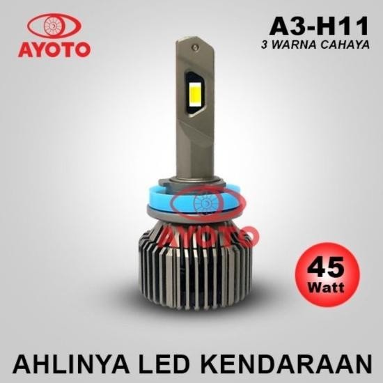 Jual Lampu Led Mobil Ayoto A3 H8 H11 H16 H27 Original (1Set) Best Seller | Shopee Indonesia