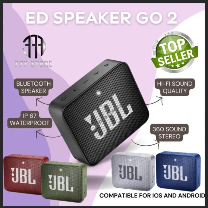 Jual Speaker JBL GO2 GO 2 Wireless Bluetooth Portable Spiker Extra Bass Audio Speakers ...
