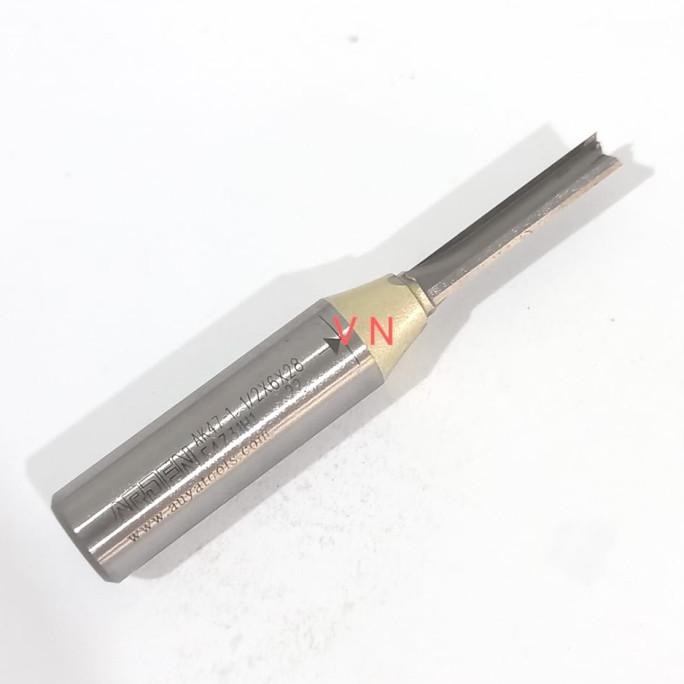 Jual Mata Router/Profil CNC 3 Mata/Flute 6mm x 28mm As 1/2 Straight ...