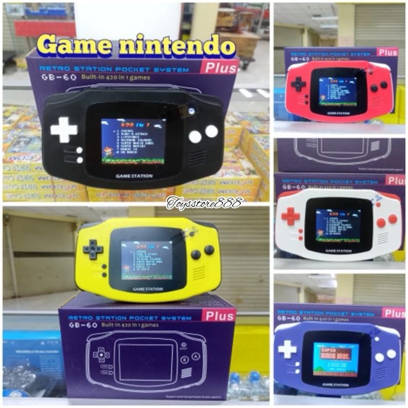 Jual GAMEBOY RETRO STATION POCKET SYSTEM 420 in 1 GAMES GB-60 MINI ...