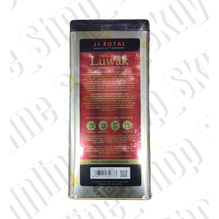 Jual Sale Kopi Bubuk 100% Pure Luwak Arabica 100Gram Jj Royal | Shopee ...