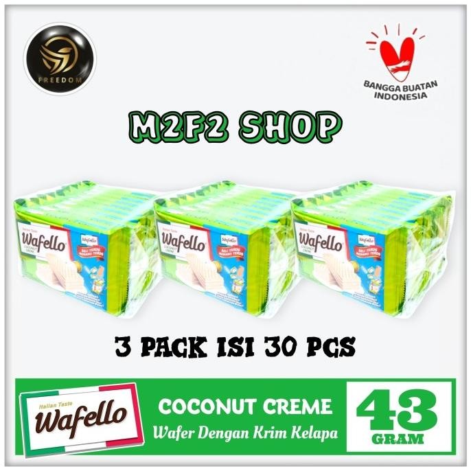 Jual Sale Roma Wafer Wafello Coconut Creme | Krim Kelapa 37,5 Gr (Harga ...