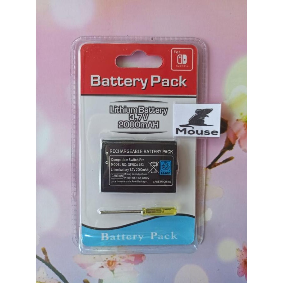 Jual BATERAI BATTERY STIK PRO CONTROLLER NITENDO SWITCH PLUS OBENG Y ...