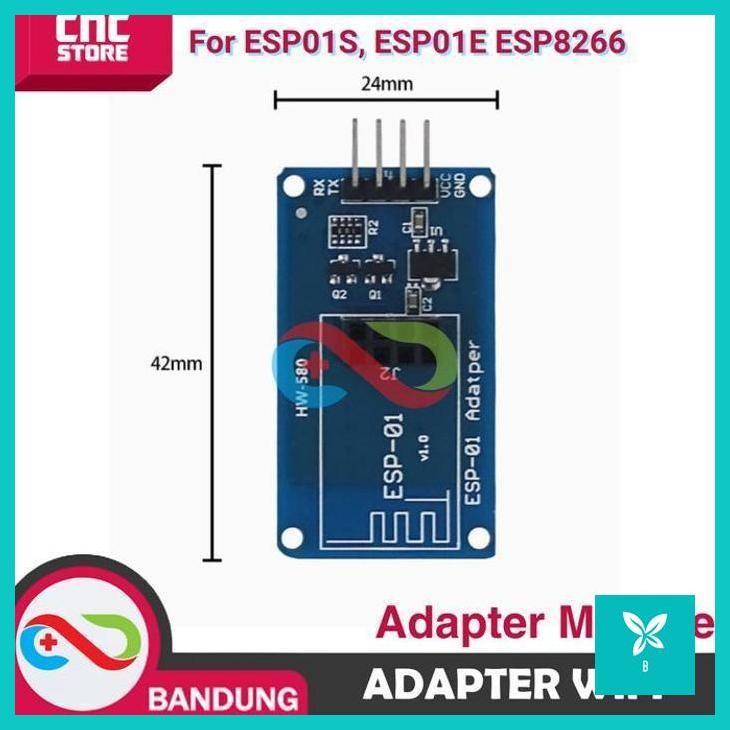Jual | CNS | ADAPTER ESP-01 ESP-01S ESP8266 WIRELESS MODULE WIFI ESP01 ...