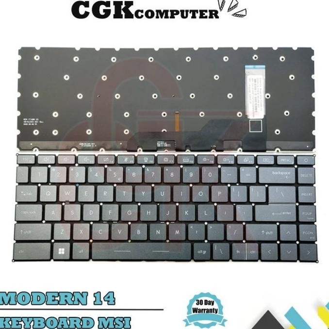 Jual Keyboard Laptop Msi Modern 14 A10 Prestige 14 A10 Ms-14C1 Ms-14C2 ...