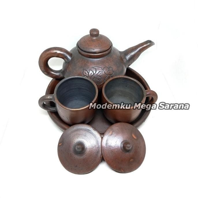 Jual Promo Set Paket Porong Aladdin + Gelas Tanah Liat Teko Teapot Poci ...