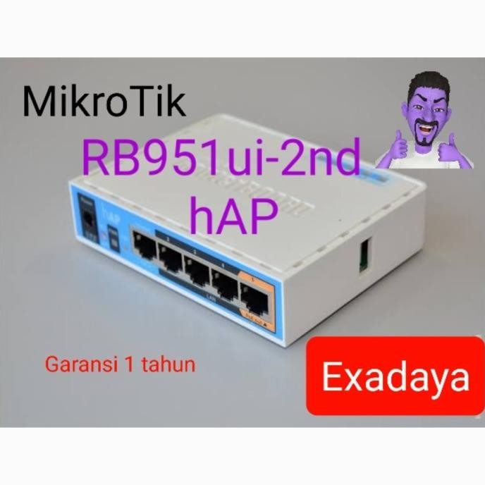Jual promo Mikrotik RB951Ui-2nD ( hAP ) , RB 951Ui-2nD ( hAP) Wireless ...