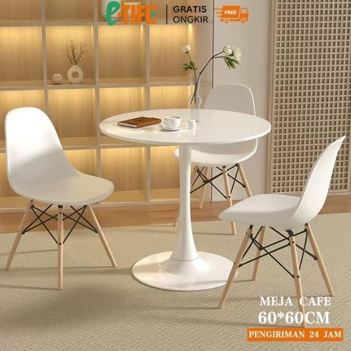 Jual Meja Cafe Meja Bar Meja Teras Minimalis Meja Makan Bulat | Shopee ...