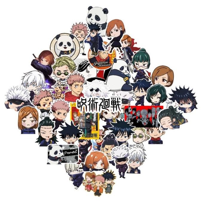 Jual Stiker Sticker Anime Jujutsu Kaisen Sorcery Fight Paketan by ...