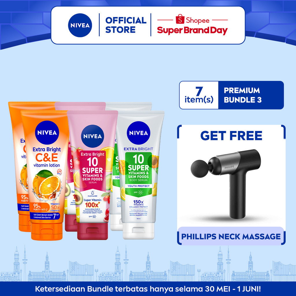 Jual NIVEA Super Brand Day Exclusive Bundles - Body Care Series ...