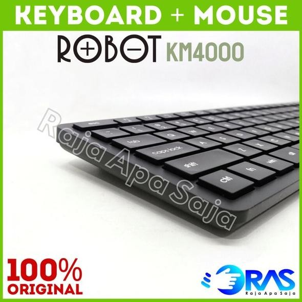 Jual KEYBOARD MOUSE ROBOT KM4000 WIRELESS - Keybord Mause Gaming ...