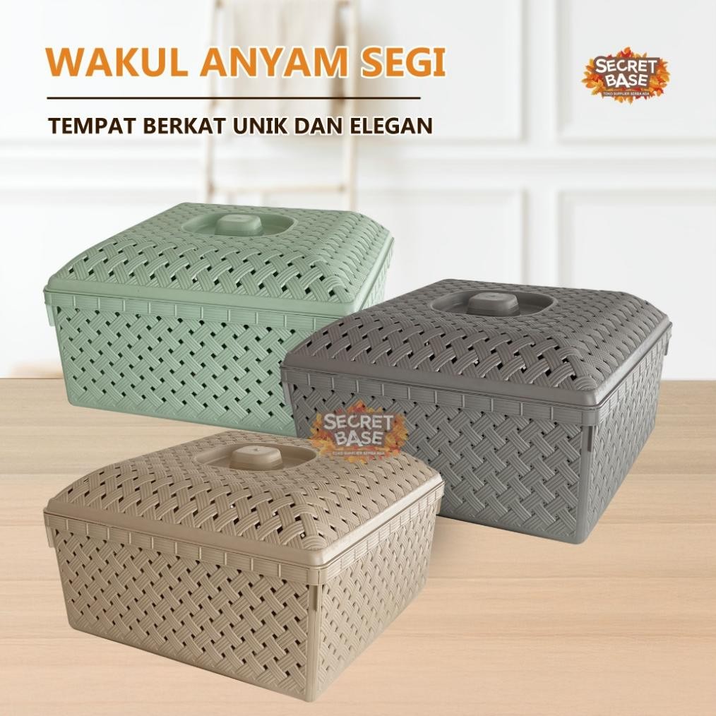 Jual Wakul Anyam Segi - Besek Nasi Berkat Jaman Now / Keranjang Nasi ...