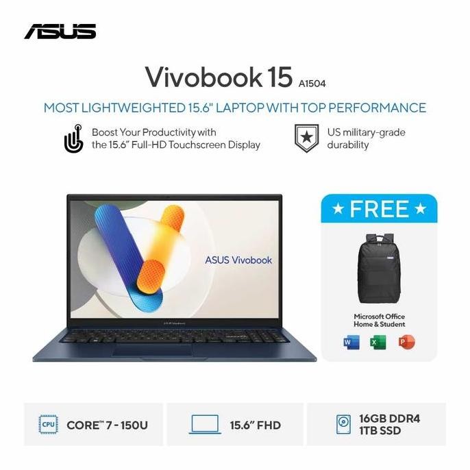 Jual Original [FREE TWS] ASUS Vivobook 15 A1504VAP-VIPS7104M - Quiet ...