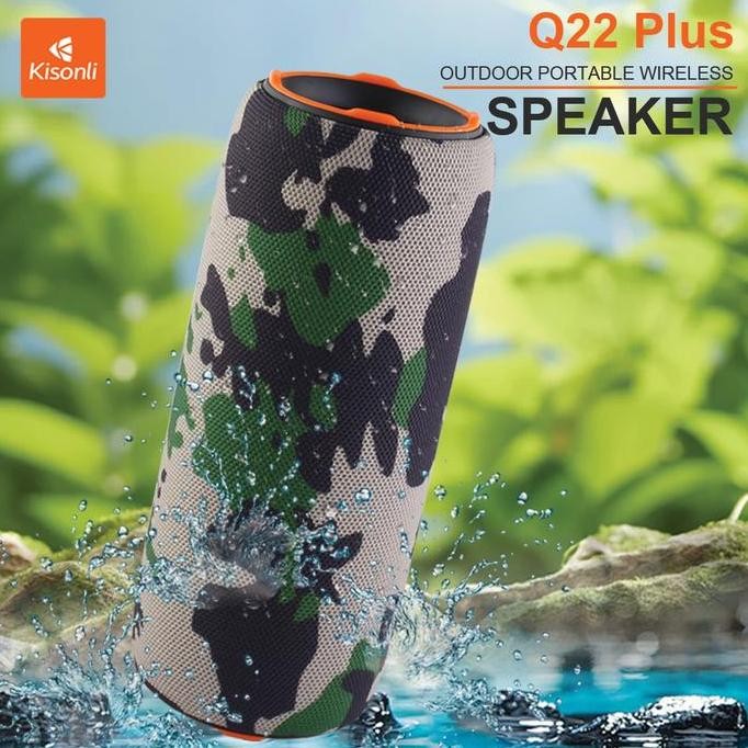 Jual Original KISONLI Speaker Bluetooth Portable Q22 Plus Dual Bass ...