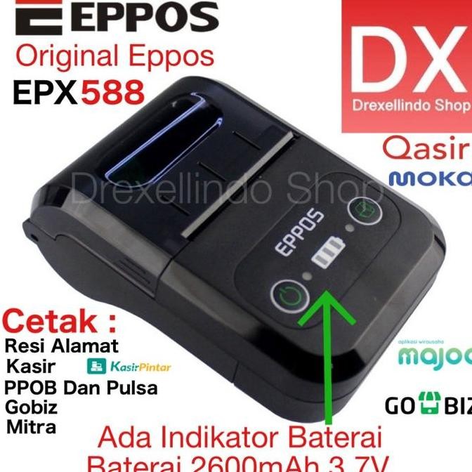 Jual BEBAS ONGKIR - Printer Thermal Bluetooth EPPOS EPX588 RPP02 Cetak Struk dan Cetak RESI ...
