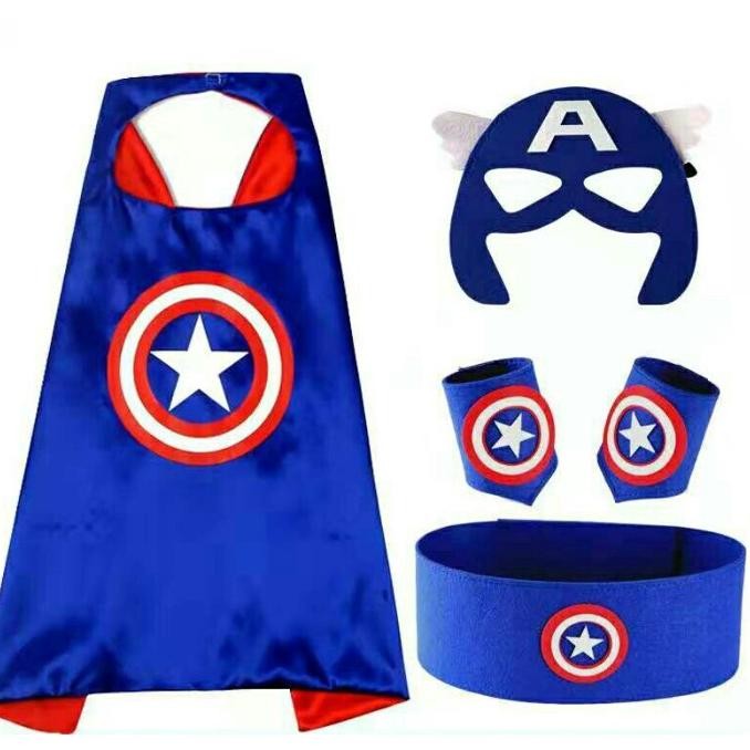 Jual New Aksesoris KAPTEN AMERIKA CAPTAIN AMERICA Jubah Topeng Ban ...