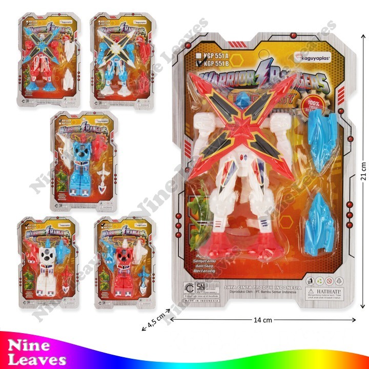 Jual Mainan Robot Karakter Mirip Power Rangers + Senjata Warrior ...