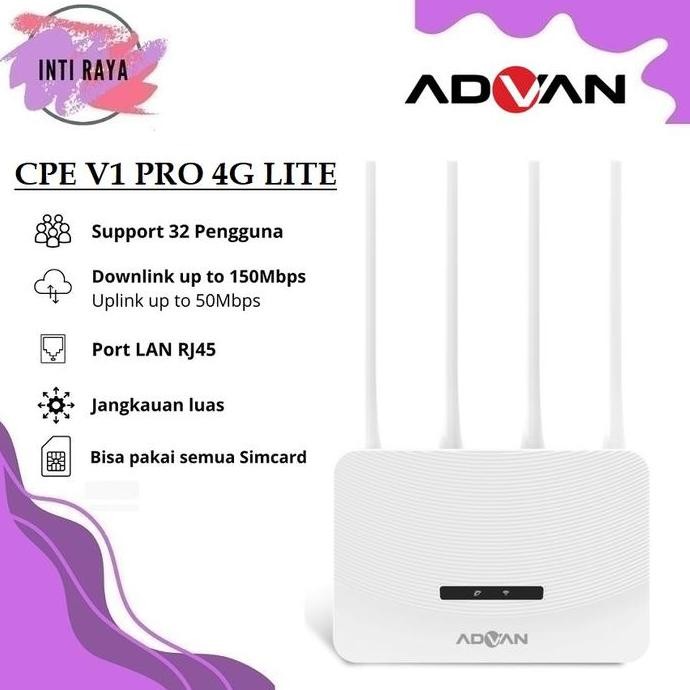 Jual READY ADVAN CPE V1 PRO MODEM + WIFI + ROUTER 4G LTE UNLOCK ...