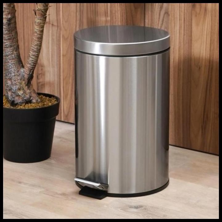 Jual KRISBOW Pedal Bin 12 Liter, Tempat sampah injak kaki - Stainless Steel | Shopee Indonesia