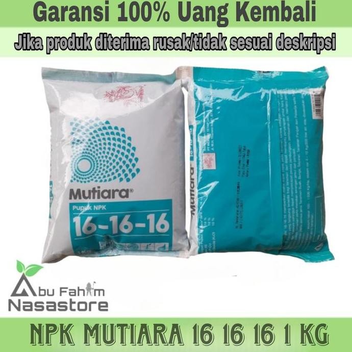 Jual Terlaris Pupuk Npk Mutiara 16 16 16 Meroke Kemasan Pabrik 1 Kg | Shopee Indonesia