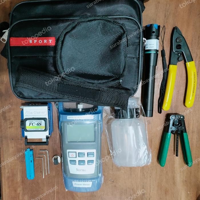 Jual Ftth Tool Set -Tools Kit Fiber Optic Toolkit Cleaver Opm Fiber Optik Original Dan ...