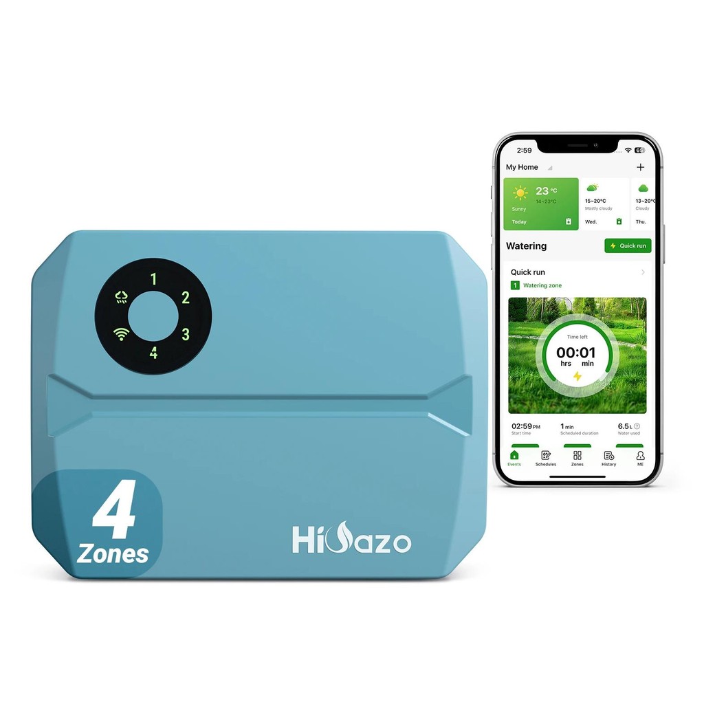 Jual 4-Zone Wireless Irrigation Controller Home Garden Lawn Courtyard ...