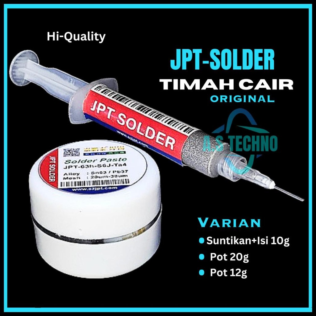 Jual TIMAH CAIR PASTA SOLDER TIN PASTE HOT AIR UAP SOLDERING IC SMD PCB ...