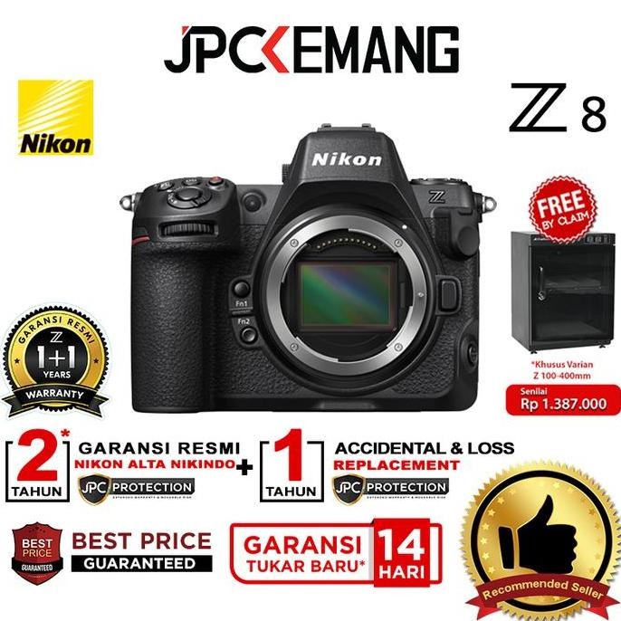 Jual Asli Nikon Z8 Body Only Mirrorless Camera Nikon Z 8 Body Free ...