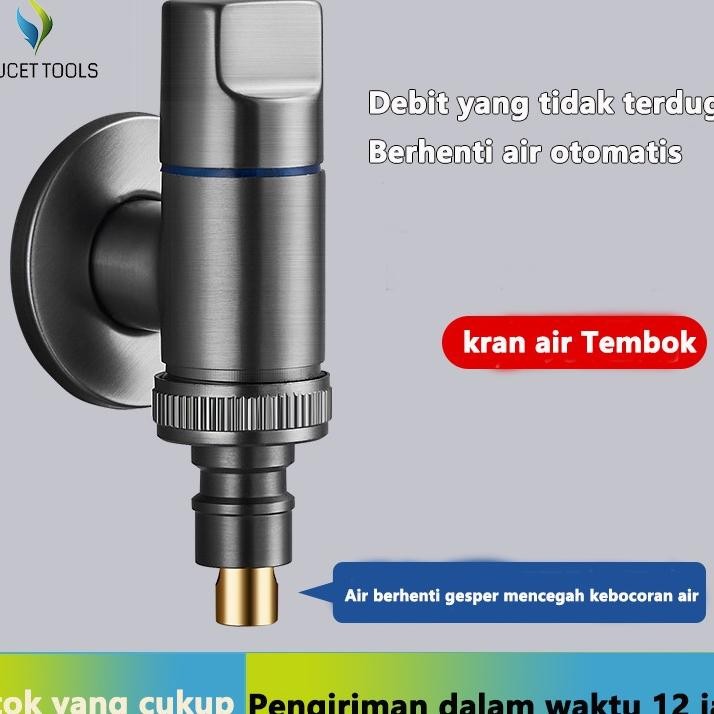 Jual Faucet Toolberhenti Air Otomatiran Aireran Tembo Wall Tap Mein Ran ...