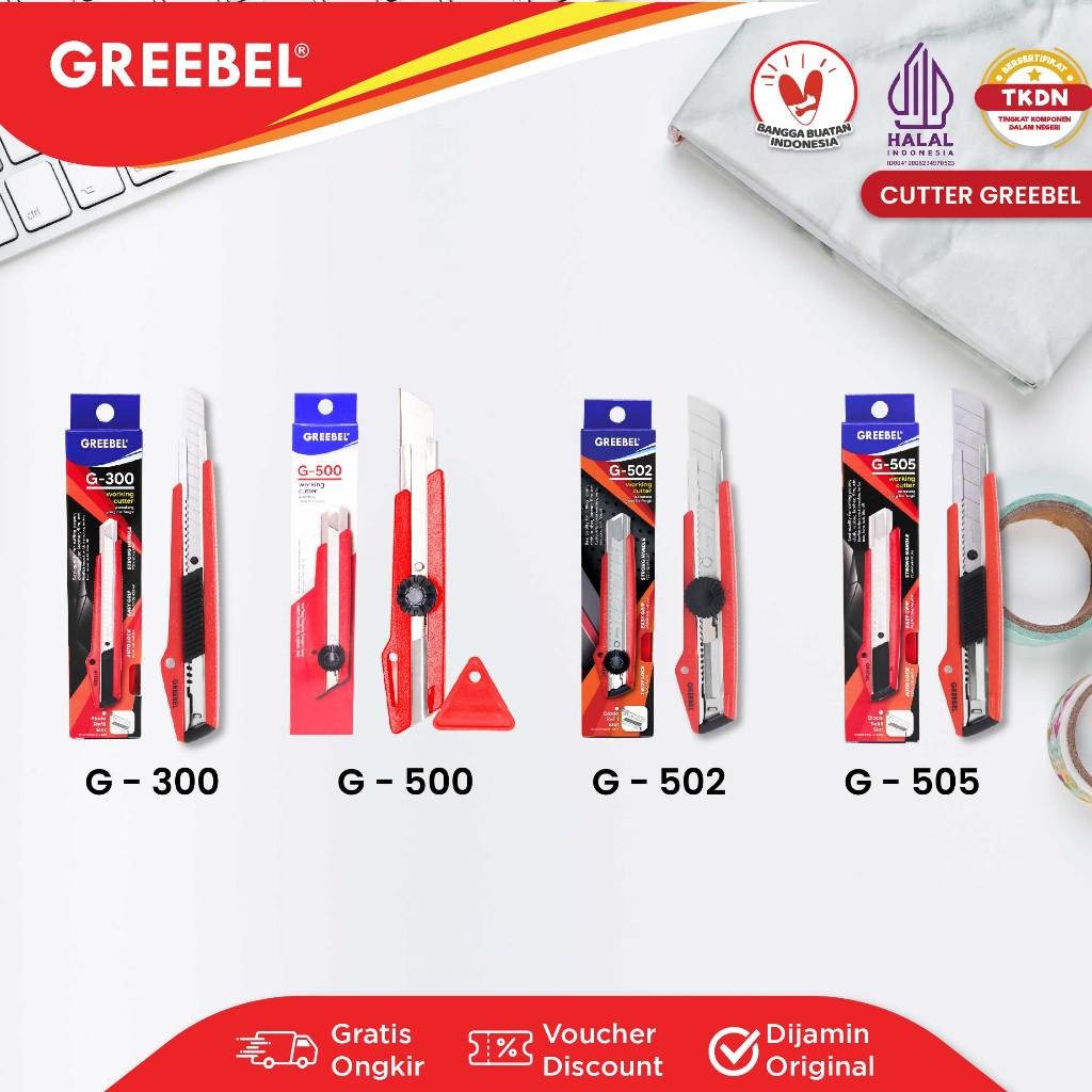 Jual GREEBEL Cutter Besar Kuat Anti Karat (PCS) | Shopee Indonesia
