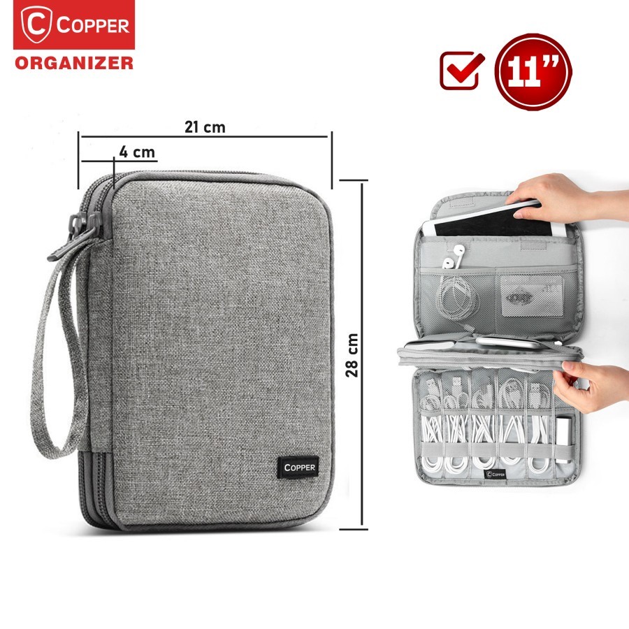 Jual COPPER Tas Tablet Double Layer 11" Powerbank Waterproof | Shopee ...