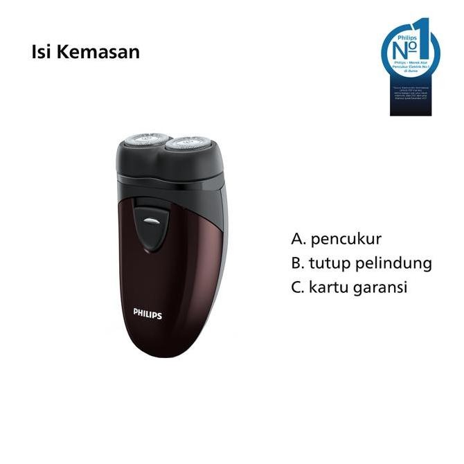Jual Sale [Exclusive Collaboration] Philips Travel Shaver Pq206/18 Free ...