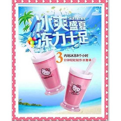 Jual Zoku Slush Ice Shake Maker Hello Kitty Botol Minum Tempat Shaker ...