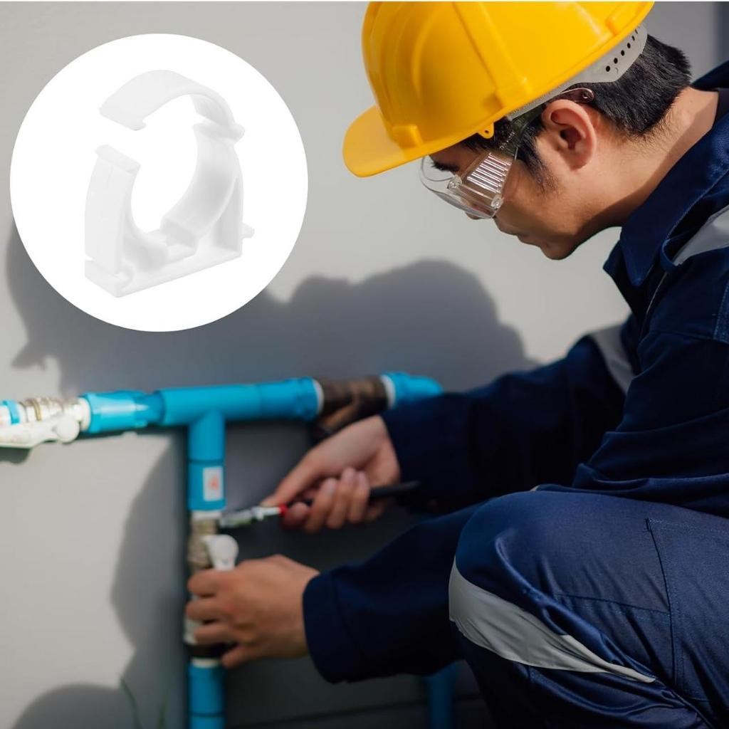 Jual 50Pcs Klem Pipa Conduit Pipe Clamp Ppr 25/32Mm Klem Pipa Pvc Klem ...