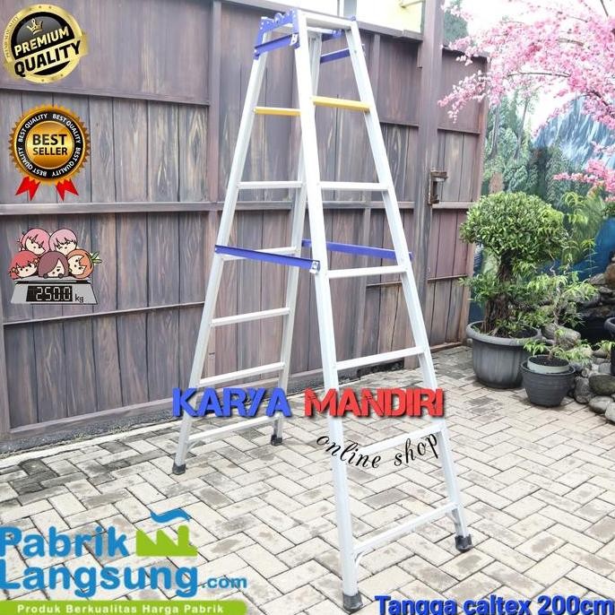 Jual tangga lipat aluminium 2 meter | Shopee Indonesia