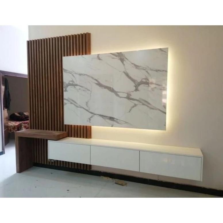 Jual Backdrop tv 65 inc lengkap dengan lampu LED ukuran 170cm x 100cm ...