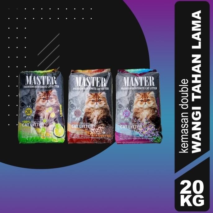 Jual Pasir Kucing Gumpal Wangi Master 20 Kg / Cat Litter Master 20kg ...