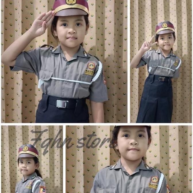 Jual seragam profesi anak/Baju profesi anak/polisi sabhara cewek anak ...
