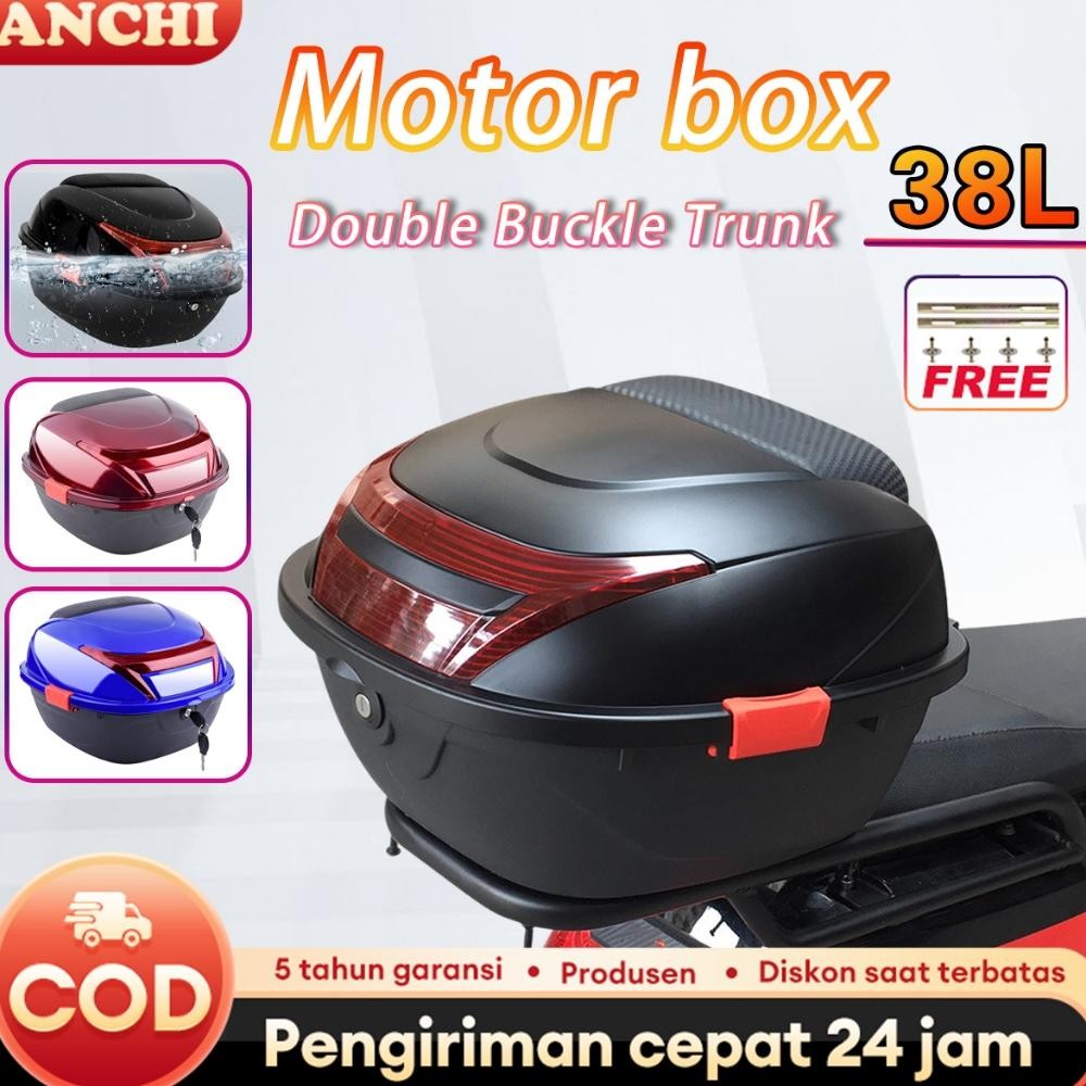 Jual AnchiReady stockBox Motor 36L Belakang box motor Bagasi Motor ...